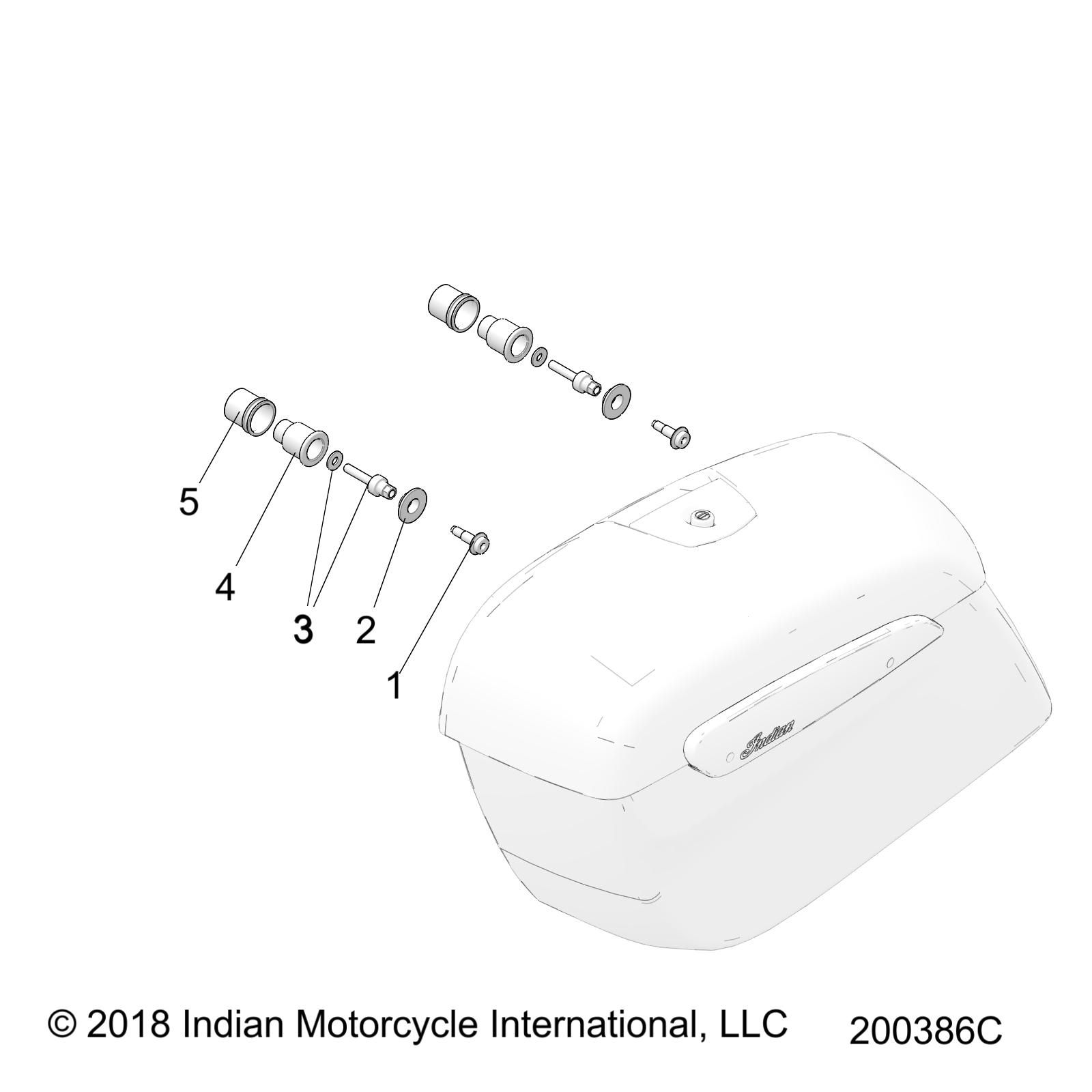 BODY, SADDLEBAG MOUNTING - N22TJDBB (200386C) - Moore Speed Racing