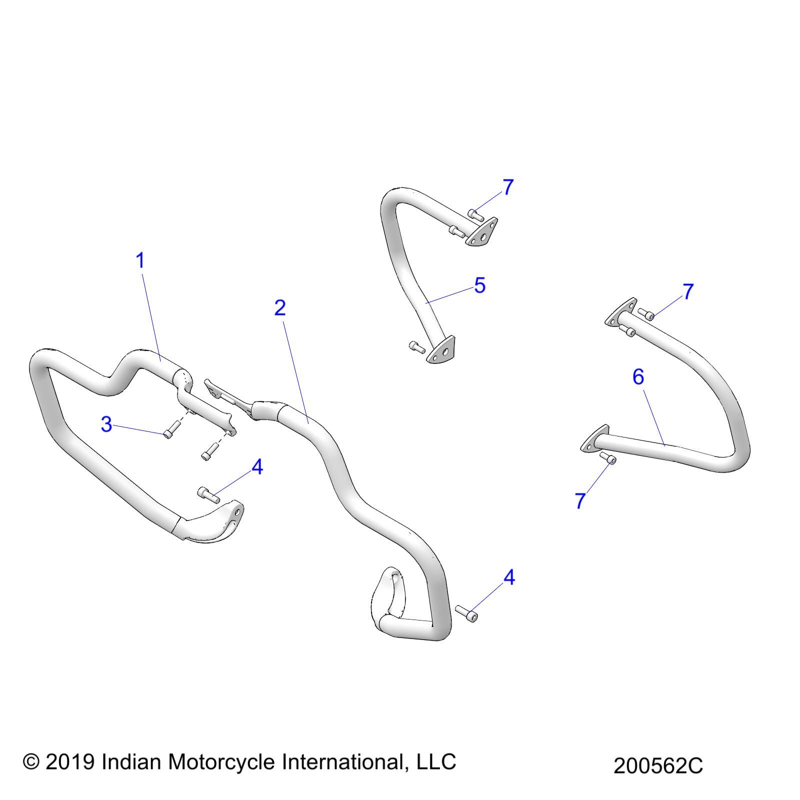 CHASSIS, HIGHWAY BAR/TIP OVER BAR - N21THAAA ALL OPTIONS (200562C ...