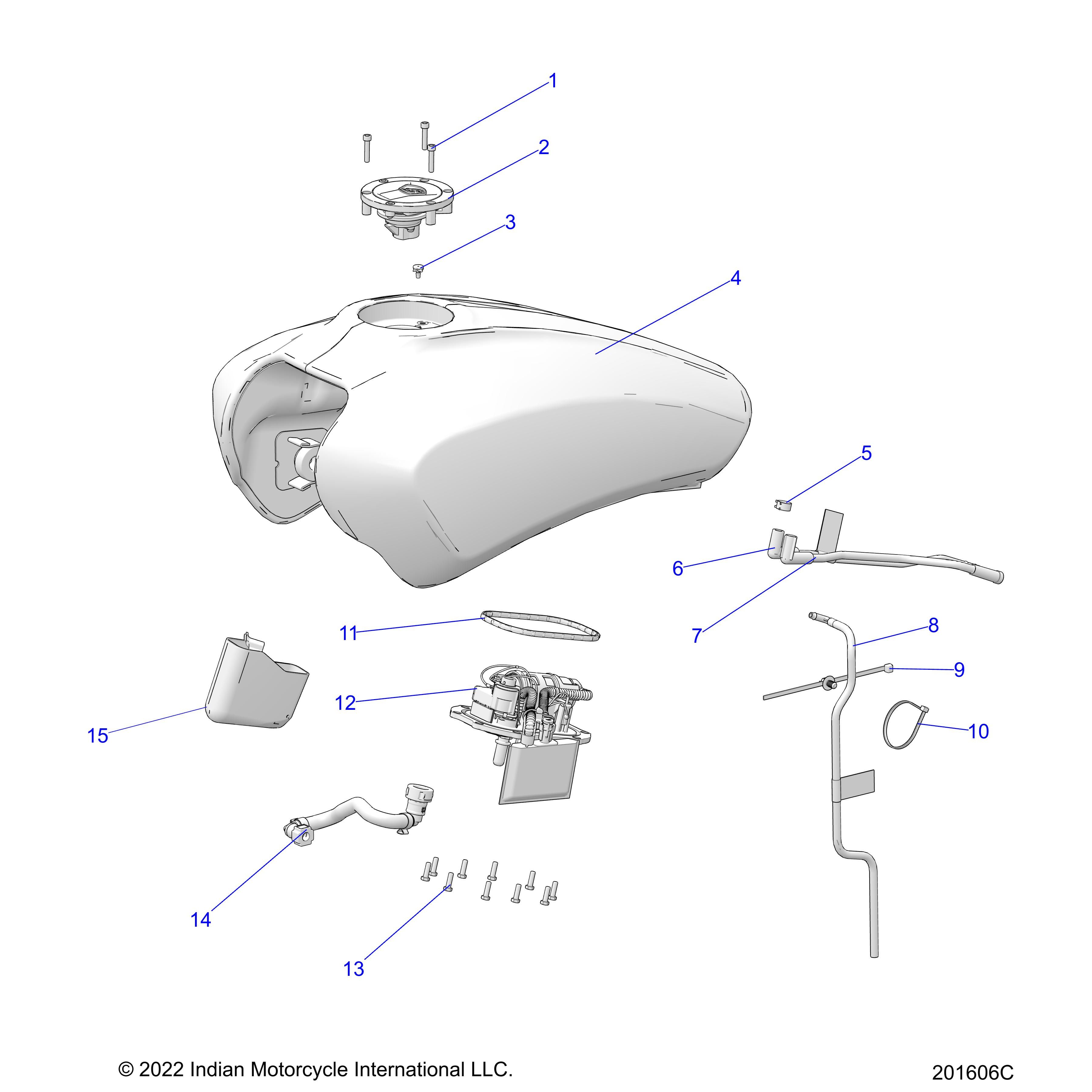 FUEL SYSTEM, FUEL TANK ASM. - N23MTC11/MTD11 ALL OPTIONS (201606C ...