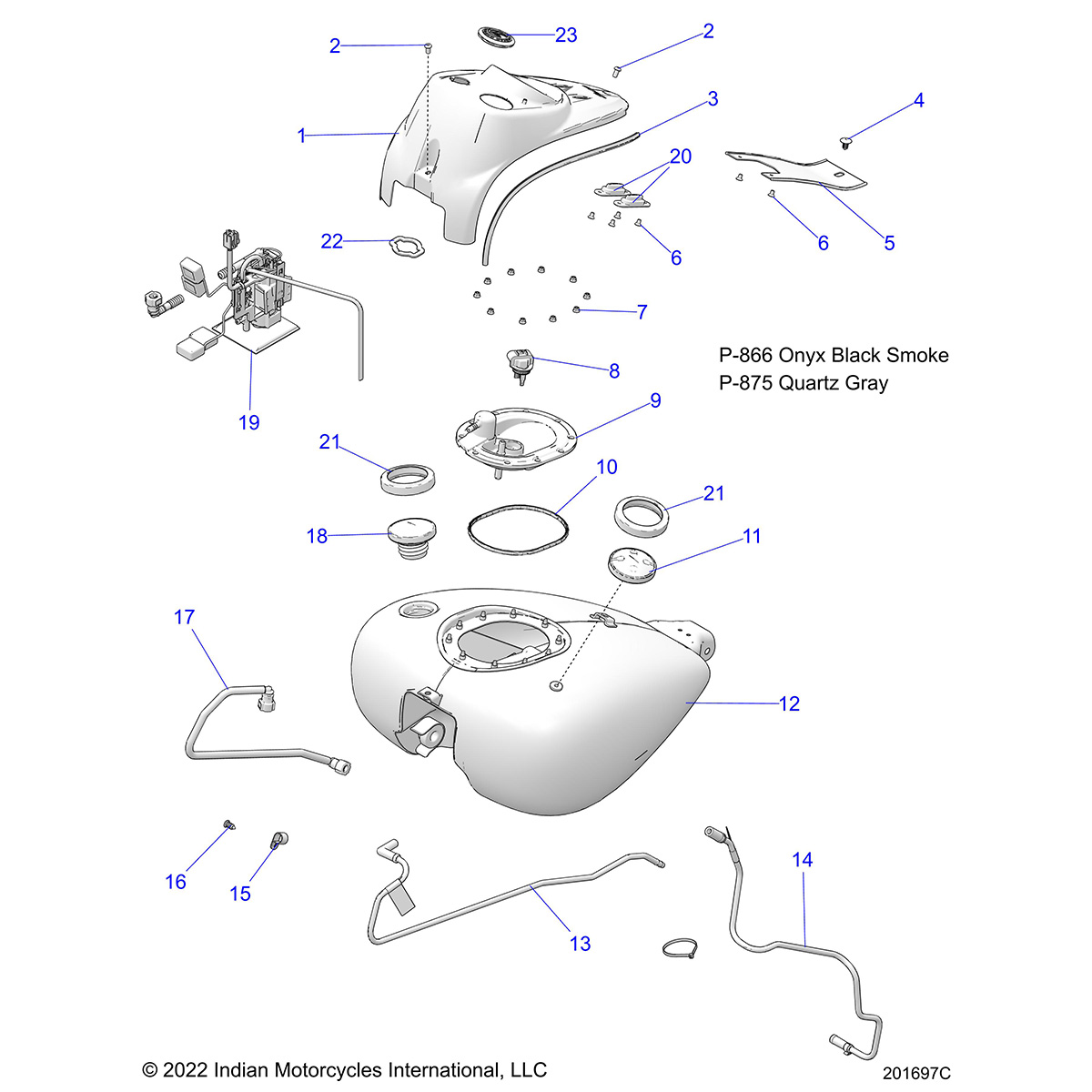 FUEL SYSTEM, FUEL TANK ASM. - N23TJDBB (201697C) - Moore Speed Racing