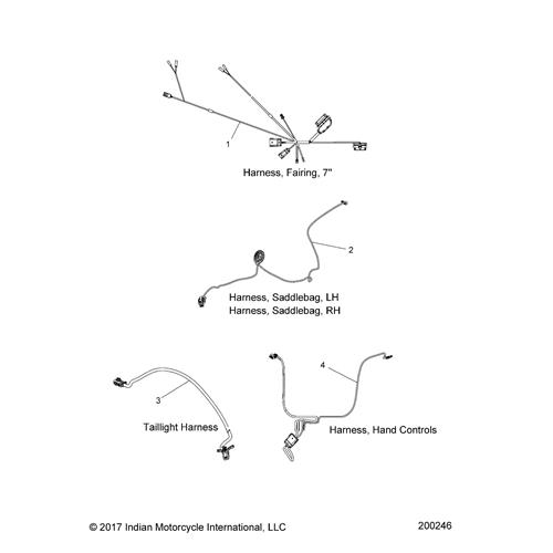 ELECTRICAL, WIRE HARNESS 2 - N18TFAAA ALL OPTIONS (200246) - Moore ...