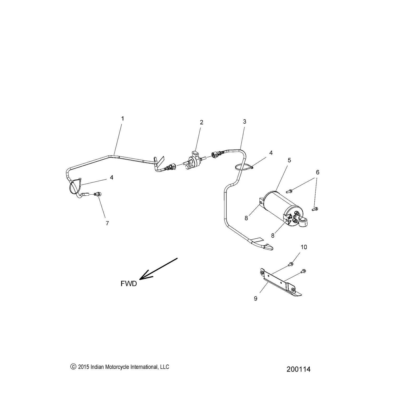 FITTING, EVAP LINE - Moore Speed Racing