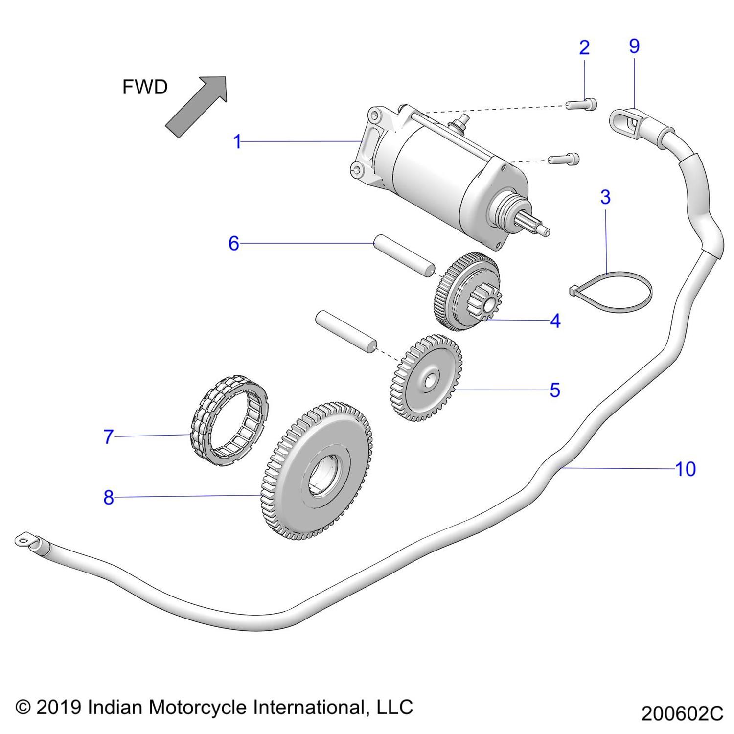 ASM., GEAR, STARTER, CRANK - Moore Speed Racing